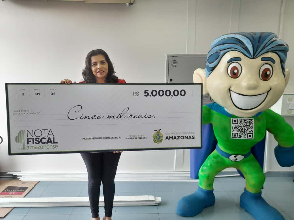 Nota Fiscal Amazonense - Raimunda Maquine Nunes Gomes ganhou 5 mil ...